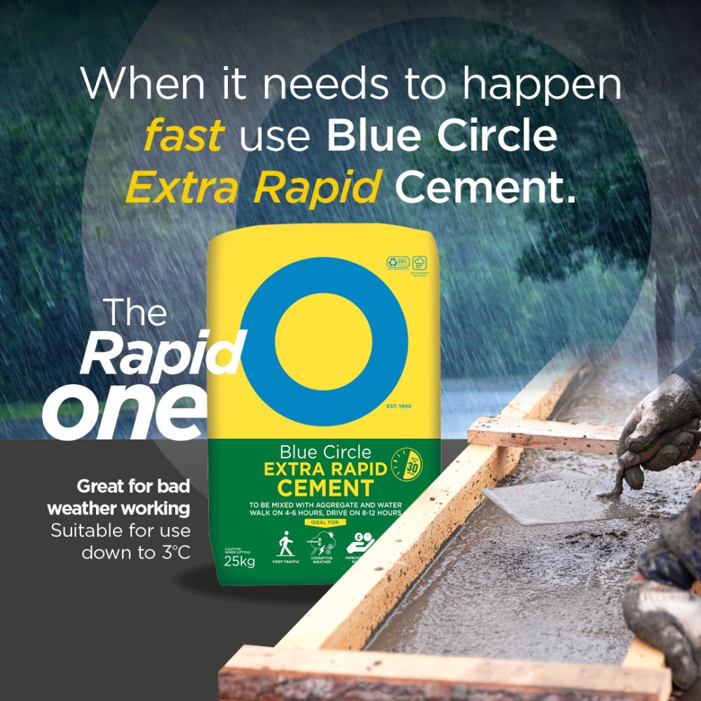 Blue Circle Extra Rapid Fast Set Cement - 25kg | J & J Currie